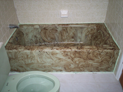 Joy of St Croix shows bathtub refinishing process